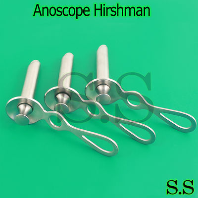 3 Anoscope Hirshman Small,Medium,Large Surgical OB/GYNO Instruments | eBay