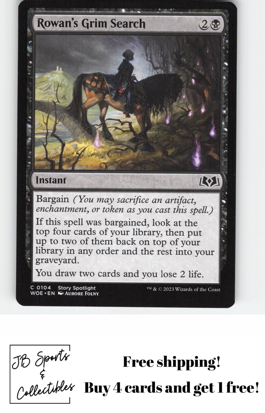Rowan's Grim Search Wilds of Eldraine 104 MTG | eBay