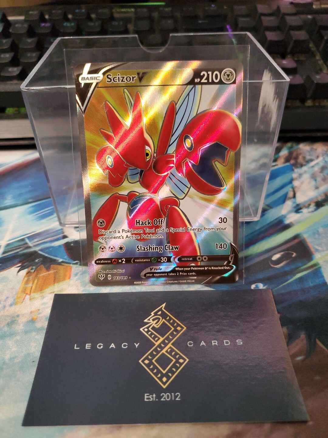 (FA) Scizor V 183/189 - SWSH: Darkness Ablaze Ultra Rare - Pokémon TCG ...