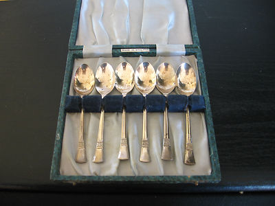 ANGORA SILVERPLATE DEMITASSE SPOONS - BOXED SET OF 6 | eBay