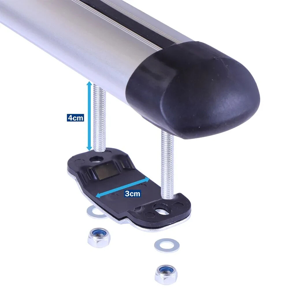 Streetwize Universal 135cm Aluminium Roof Rack Cross Bars for Cars ...