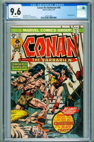 Conan The Barbarian #58 CGC 9.6 1976 Belit Marvel 4291313016 | eBay