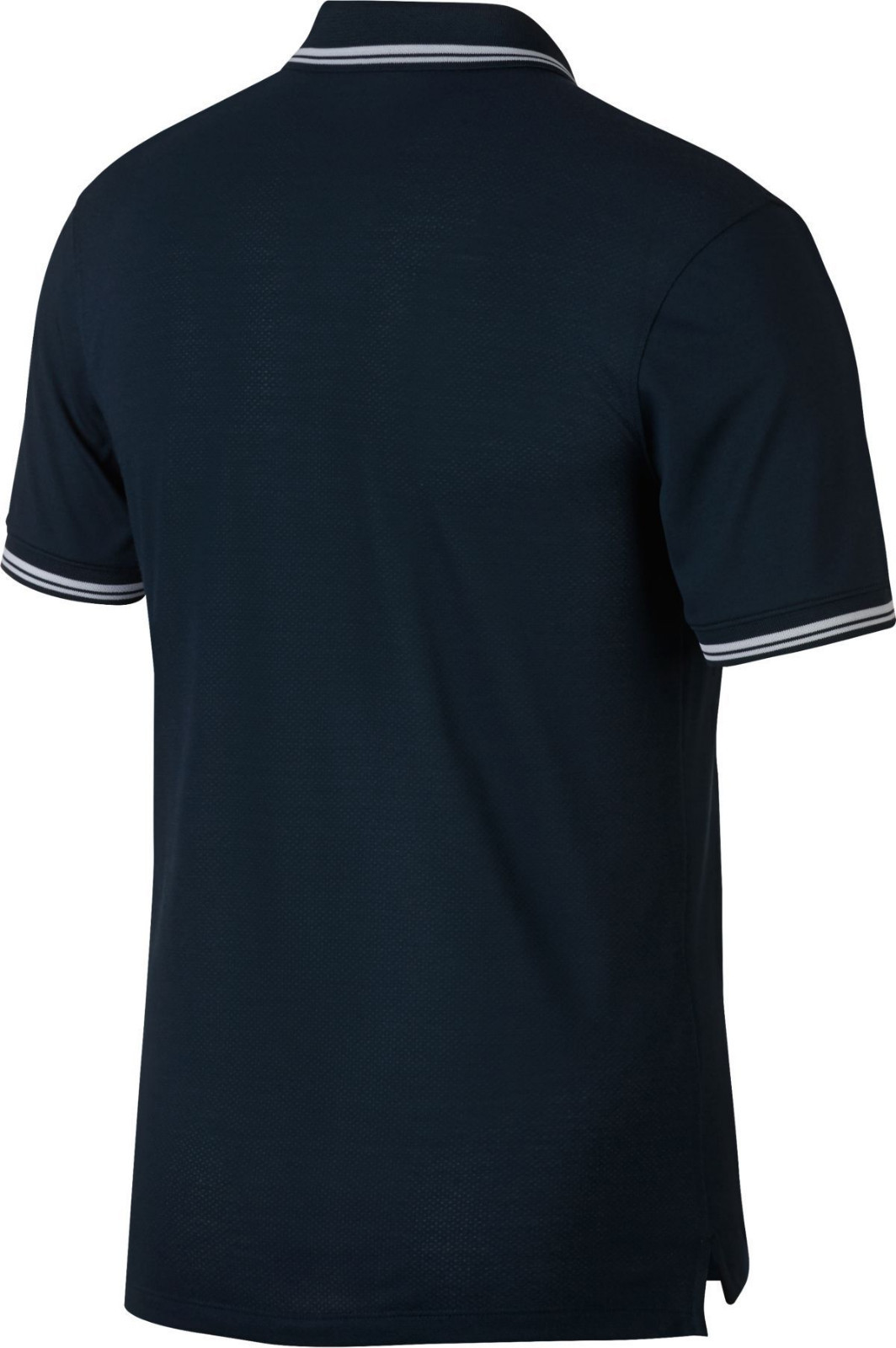 Nike Men's Modern Tour Dry Tipped Armory Navy/White Golf Polo (833075 ...