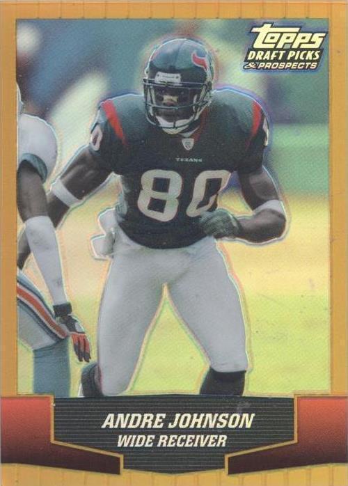 2004 Topps Draft Picks & Prospects - Andre Johnson #75 Chrome Gold Refractor for sale online | eBay