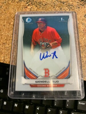 2014 BOWMAN CHROME WENDELL RIJO AUTOGRAPH 1ST BOWMAN ~ #BCAP-WR | eBay