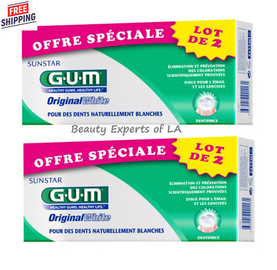 4 PACK Sunstar GUM ORIGINAL White Toothpaste 75ml EXP 05/2027 | eBay
