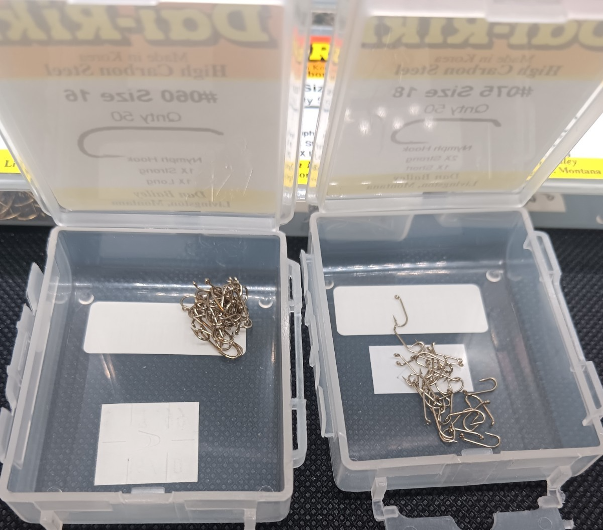 DAI-RIKI, FLY TYING HOOKS, NYMPH HOOKS, LOT OF 8-- ASSORTED SIZES. LOW ...