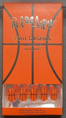 Red Aspen Press On Nails, Short Square, Dunk On ‘Em, Emerson | eBay