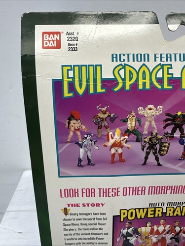 1994 Mighty Morphin Power Rangers Evil Space Aliens Peck Attack ...