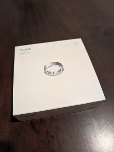 Oura Ring 4 Silver Size 8 Like New with Box and Warranty | eBay Australia