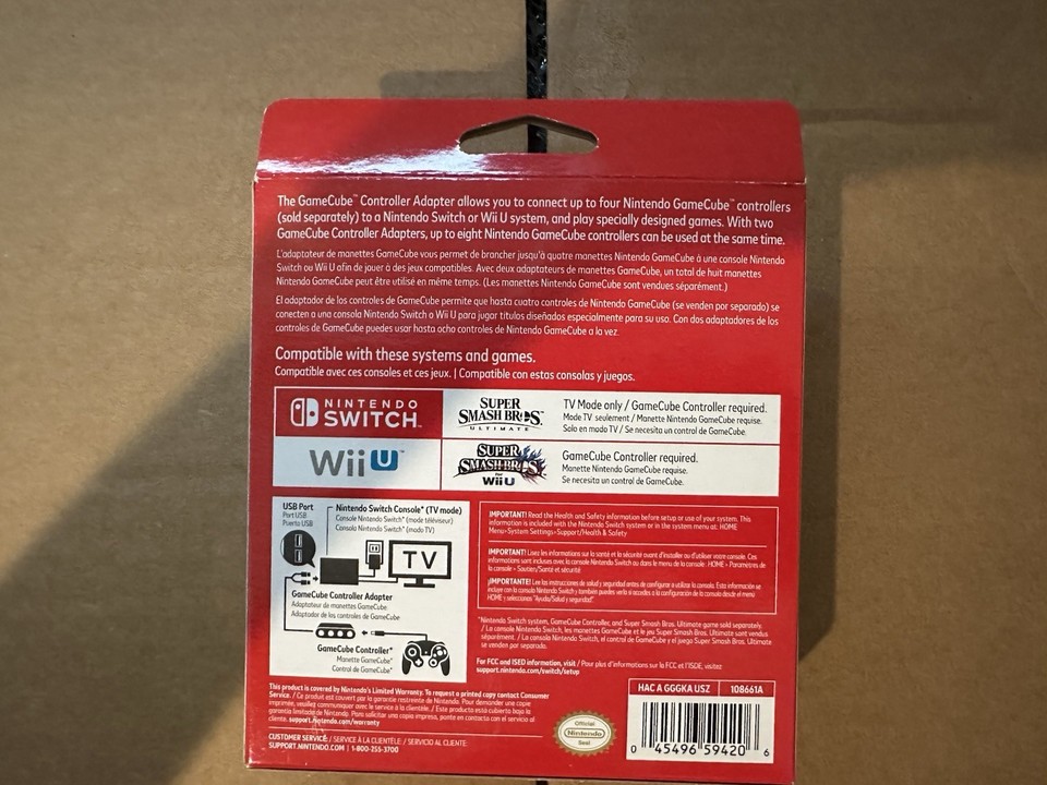 Nintendo Switch GameCube Controller Adapter OEM | eBay