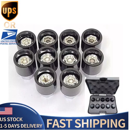 Professional Locking Wheel Nut Removal Kit, 10Pcs Lug Key Set Fits ...