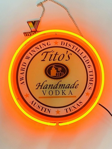 Tito's Handmade Vodka Acrylic 12"x12" Neon Light Sign Lamp Artwork ...