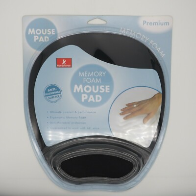 NEW Anti-Microbial Handstands Memory Foam Mouse Pad Mat with Wrist Rest ...