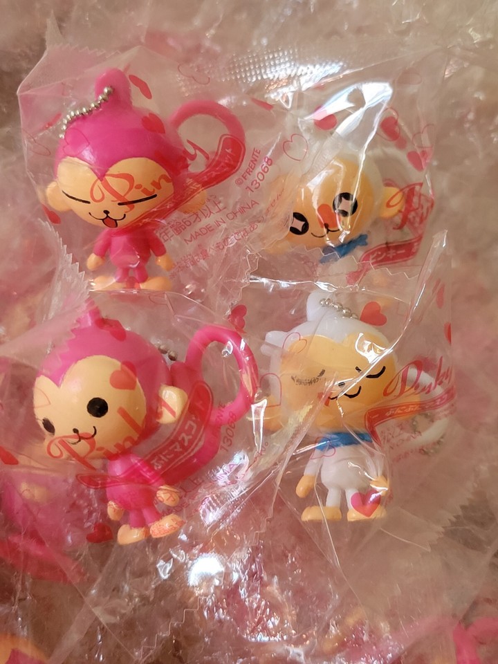 Pinky Monkey Keychain Set of 6 (2004) Brand New Factory Sealed Japan ...
