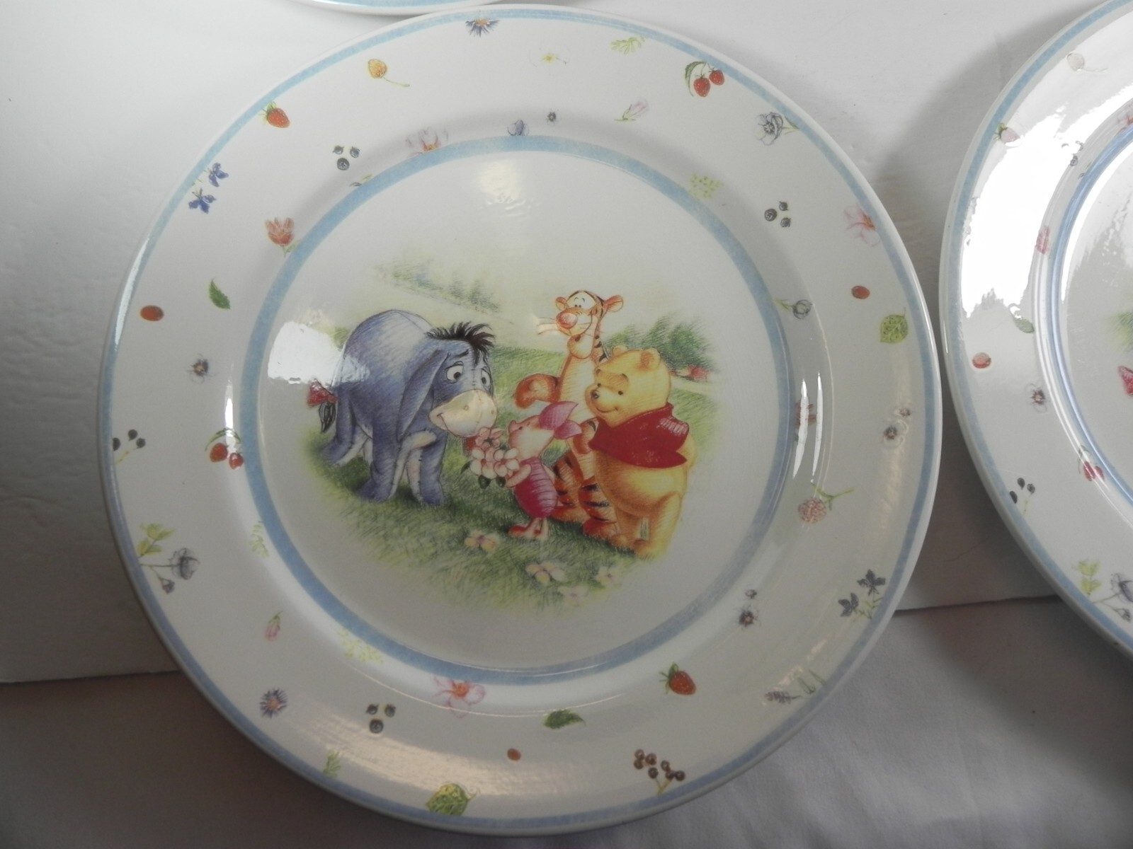 SIMPLY POOH Disney 11" Dinner Plates Set of 4 Pooh Tigger Piglet ...