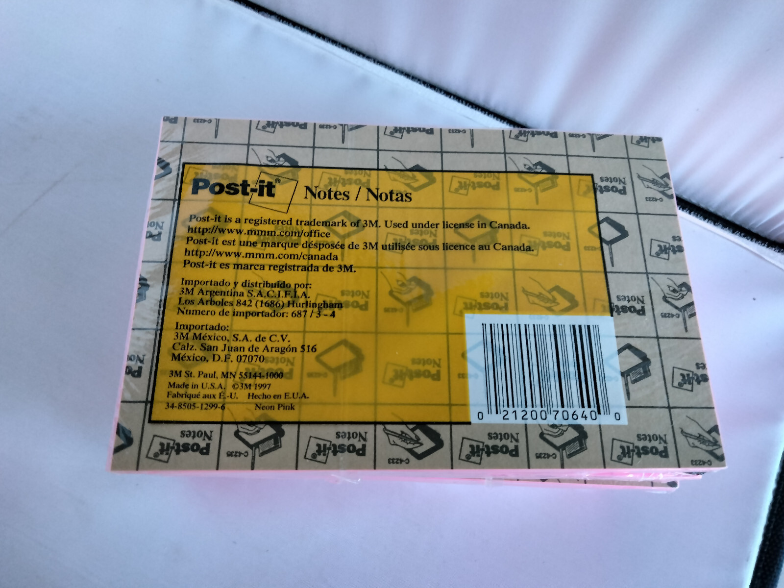 6 Pads Post-It Notes 660 or 660NP 4x6 100 sheets each pad Lined Pink or ...