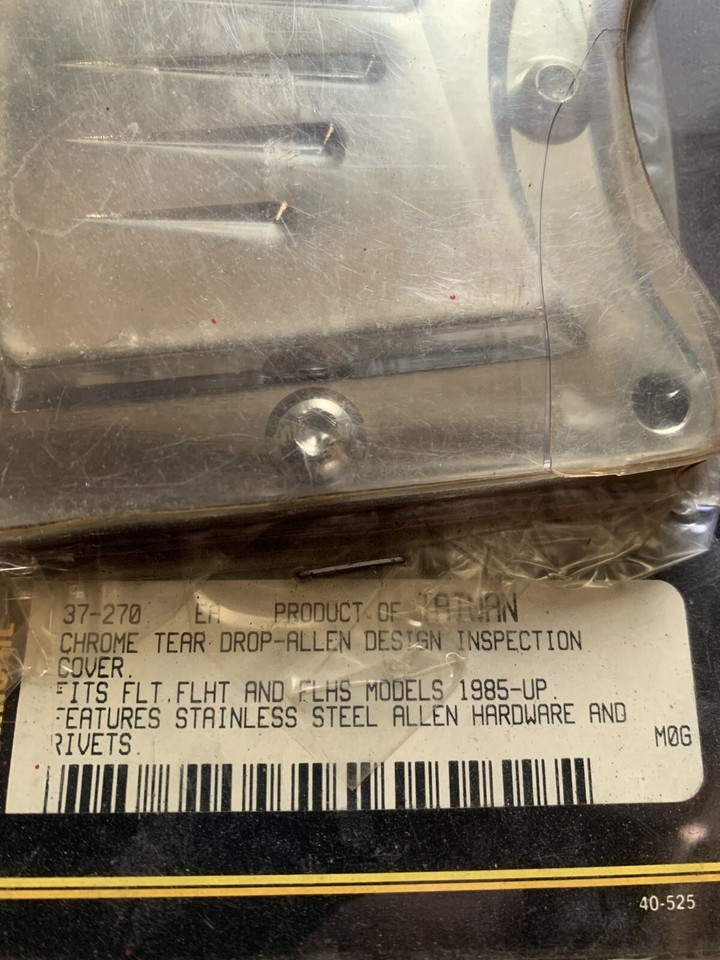 Custom Chrome Inspection Cover Tear Drop Allen Design - '85-'06 FLT ...