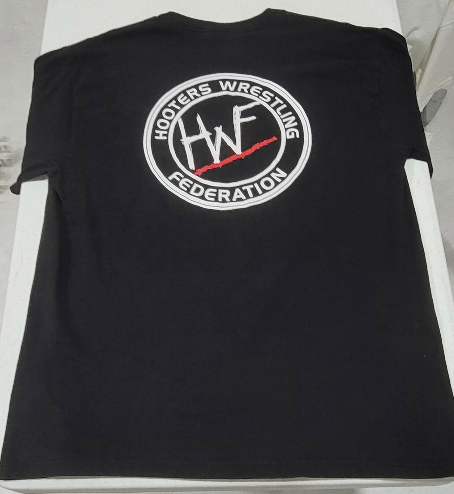 2001 Rare VINTAGE Hooters Wrestling Federation Shirt … - Gem