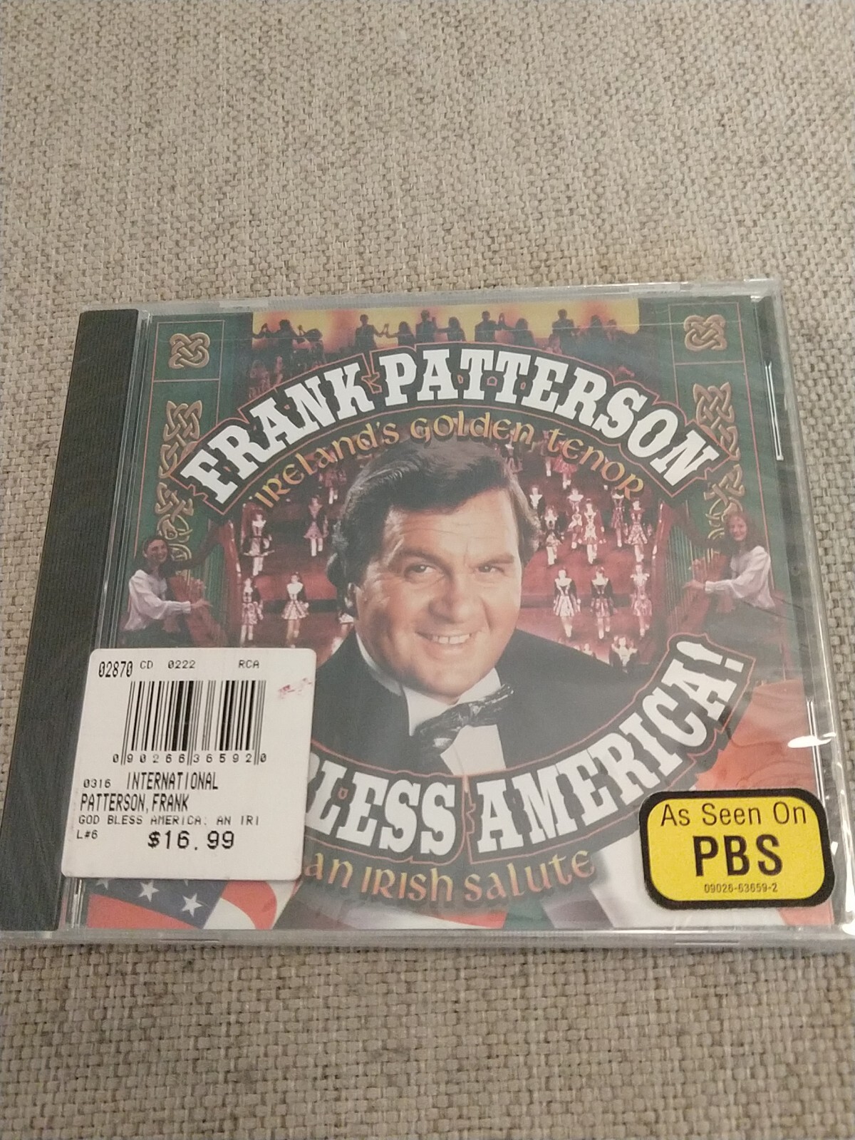 God Bless America: An Irish Salute by Frank Patterson (Irish Tenor) (CD ...