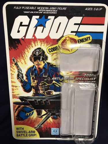 Reproduction GI JOE CUSTOM SCAP IRON CARDBACK Figure File Card and ...