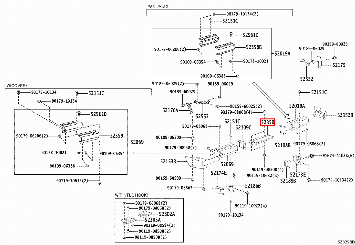 Genuine Toyota LandCruiser VDJ78 VDJ76 RJ77 RJ73 RJ70 Rear Bumper Step ...