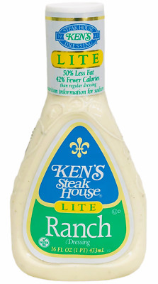Ken's Steak House Lite Ranch Salad Dressing 16 oz Kens | eBay