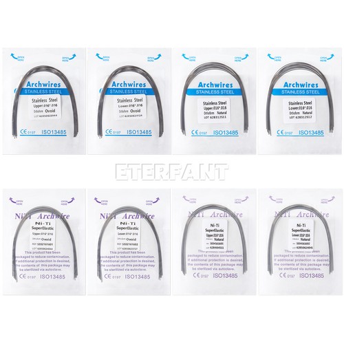 ETERFANT Dental Ortho Bracket Beace Mini Roth/Arch Wires NiTi Stainless ...