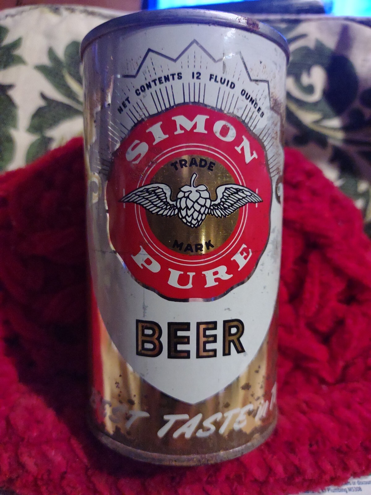 Simon Pure Beer, Bank Top Beer Can | eBay