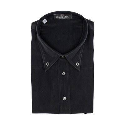 ITALIAN LUXURY GERLIN Shirt Black 100% Crèpe Silk 1S ZILLI | eBay