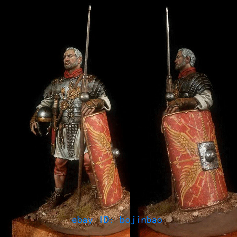 1/32 Scale 54mm Ancient Roman Fighter With Shield Unpainted Model Kits ...