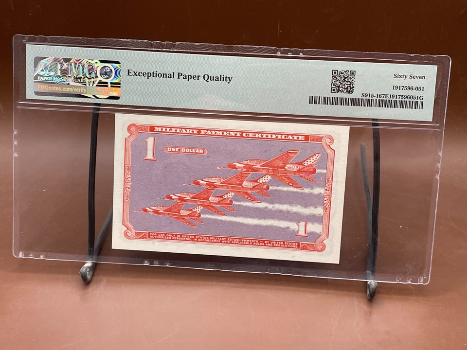 1969 UNITED STATES $1 MPC series 681 1969 PMG grade MS67EPQ Only 2 ...