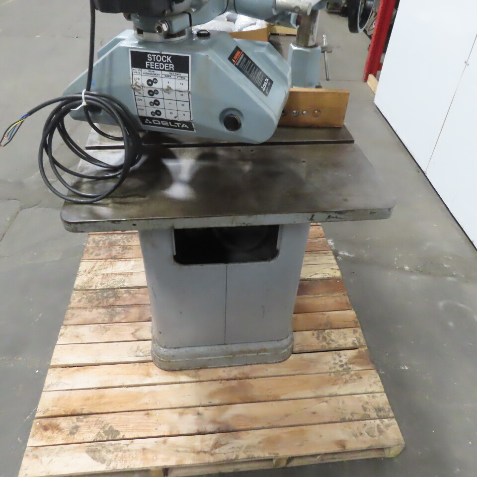 Rockwell Delta Wood Shaper 220V 2Hp 1Ph W/Multi-Speed Power Feeder 230V ...