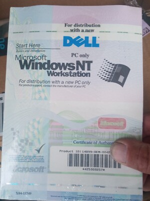 New sealed WINDOWS NT 4.0 Workstation CD & Floppy disk | eBay