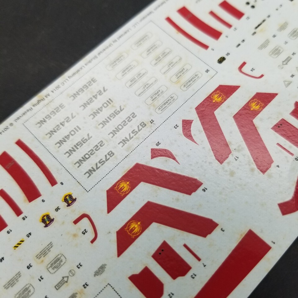 COLONIAL VIPER MK II Moebius Model BATTLESTAR GALACTICA 1:72 Decal ...