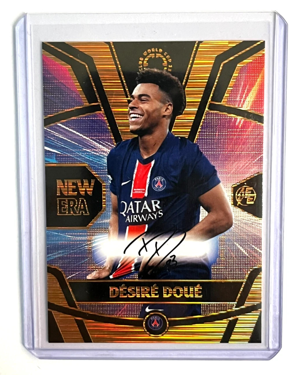 2025 FIFA CLUB WORLD CUP FE Card - DESIRE DOUE Printed Auto GOLD FOIL ...