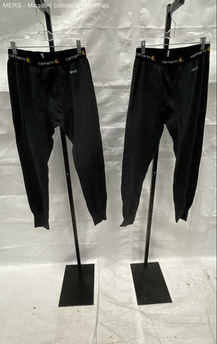 Lot of 2 Carhartt Men's Black Thermal Base Layer Pants - Size Tags Worn ...