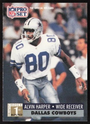 1991 Pro Set Alvin Harper #741 Rookie Dallas Cowboys | eBay