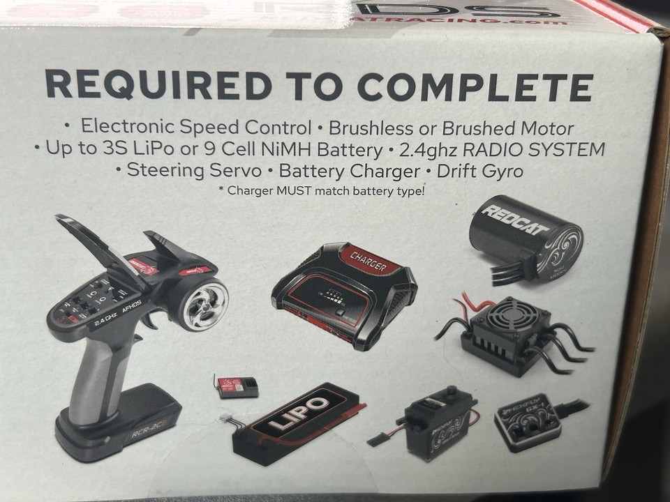 Redcat Racing RDS 1/10 Builders Kit Drift car Carbon Fiber Chassis ...