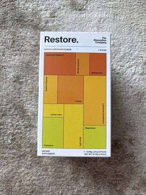 The Absorption Company Restore Mango Lemonade Box 7 Sticks BNIB | eBay