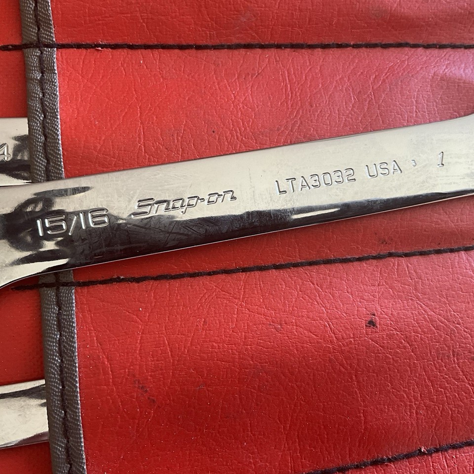 Snap-on 5pc SAE 15° Offset Low Torque Slimline Open-End Wrench Set 7/16'–1" | eBay