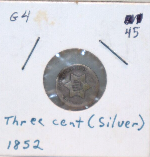 1852 US 3 Cent Silver (Trime) Slight Bend | eBay