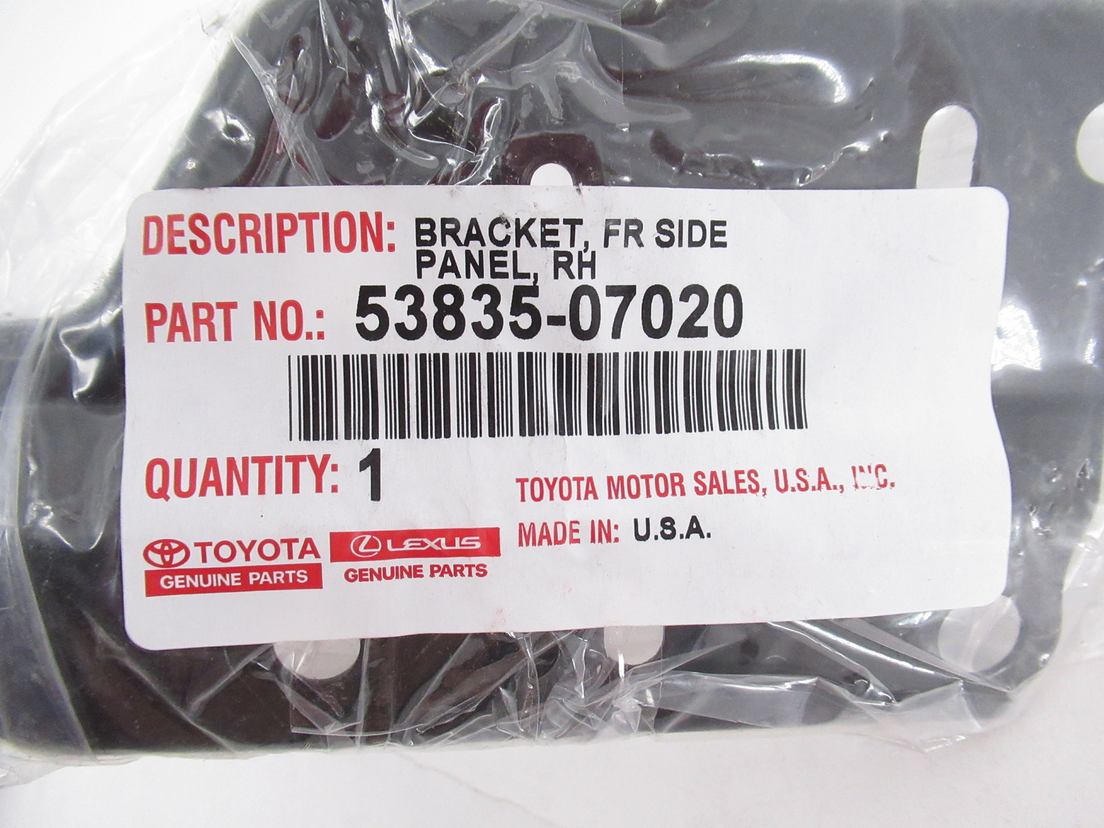 Genuine OEM Fender Bracket for Toyota 5383507020 for sale online | eBay