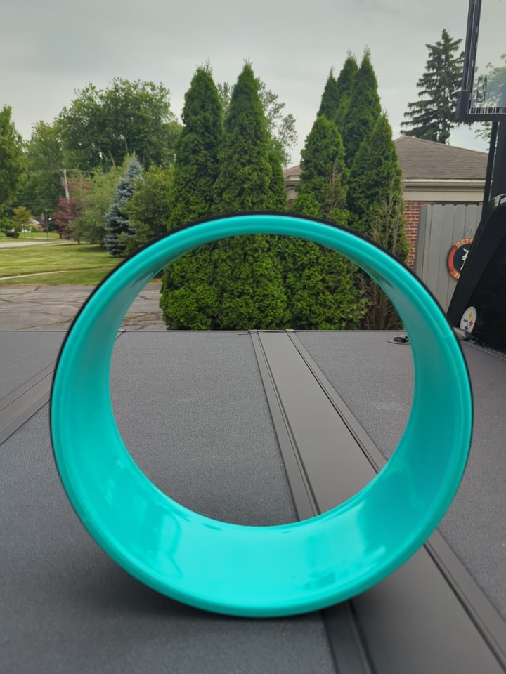 REEHUT Yoga Wheel Foam Back Roller for Pain Backbend Therapy Large 12.6 ...