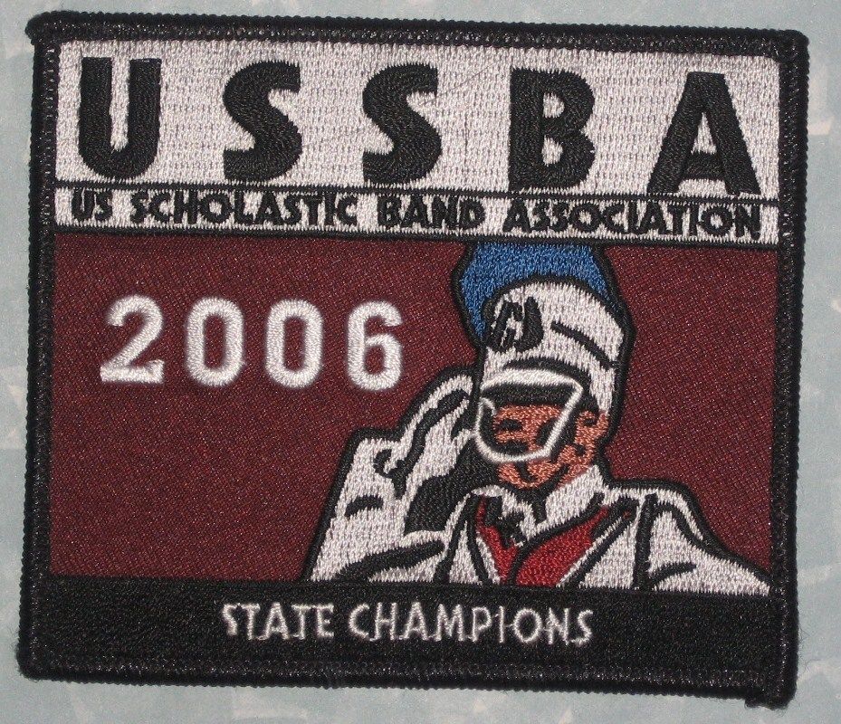 USSBA Geargia State Champions 2006 Patch - US Scholastic Band ...