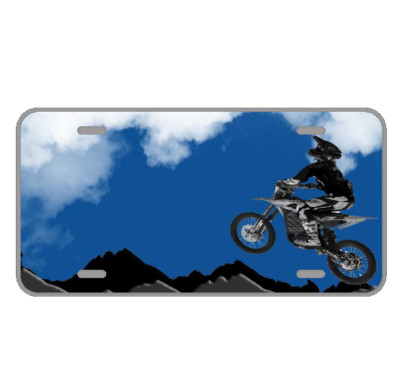 Custom Personalized Novelty LICENSE PLATE/CAR/TRUCK With Sky Dirt Bike ...