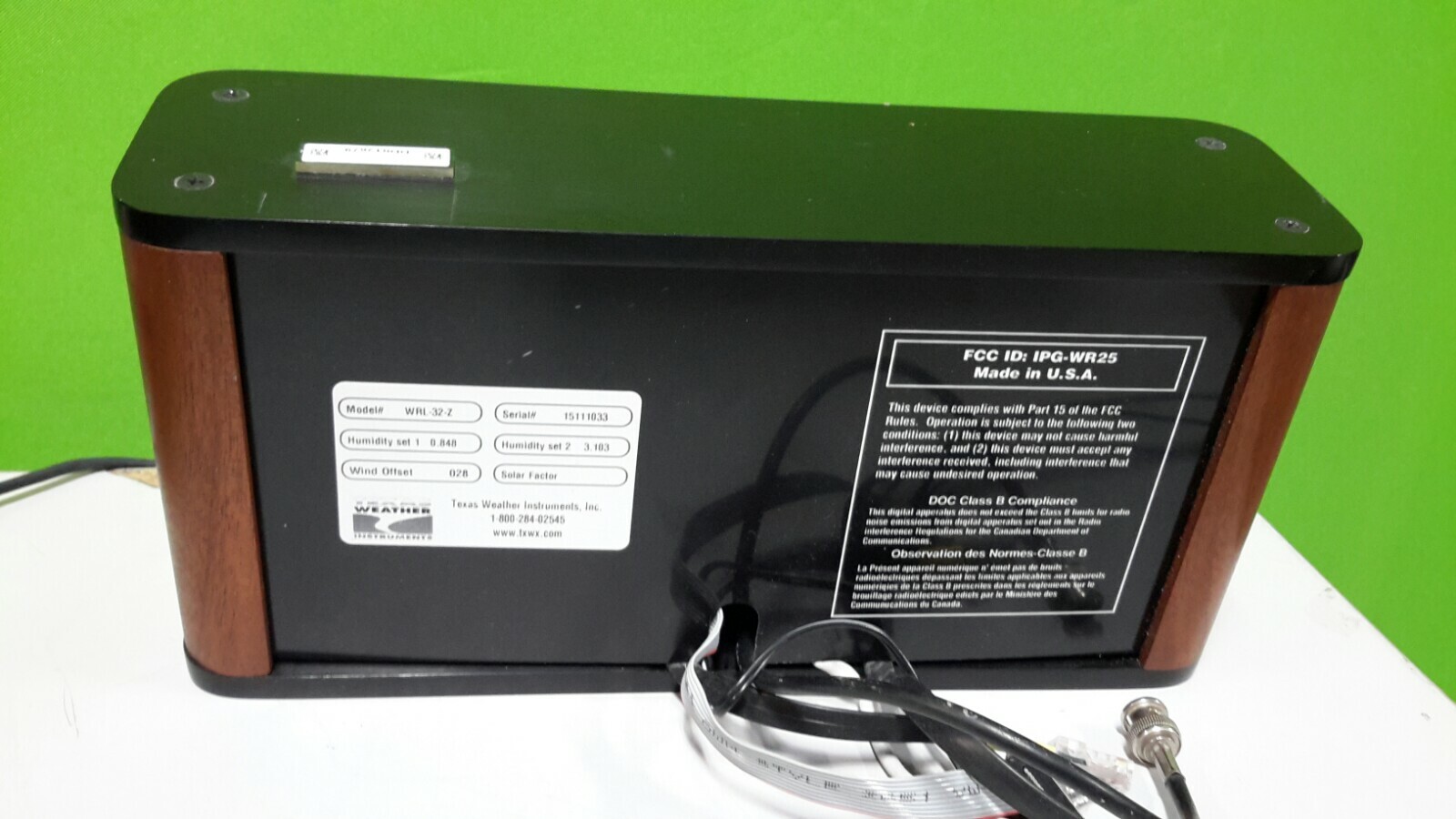 Texas Weather Instruments Weather Station WL-32-Z | eBay