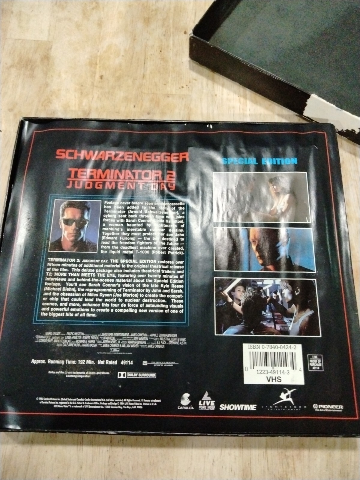 Terminator 2 Judgement Day Special Edition VHS Tapes - Arnold ...