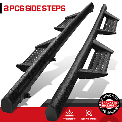 For 2025-2026 Toyota 4Runner Drop Step Black Running Board Nerf Bar ...