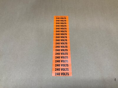 Lot Of 18 T&B Voltage & Conduit Markers 240 Volt 240V Decals Labels ...